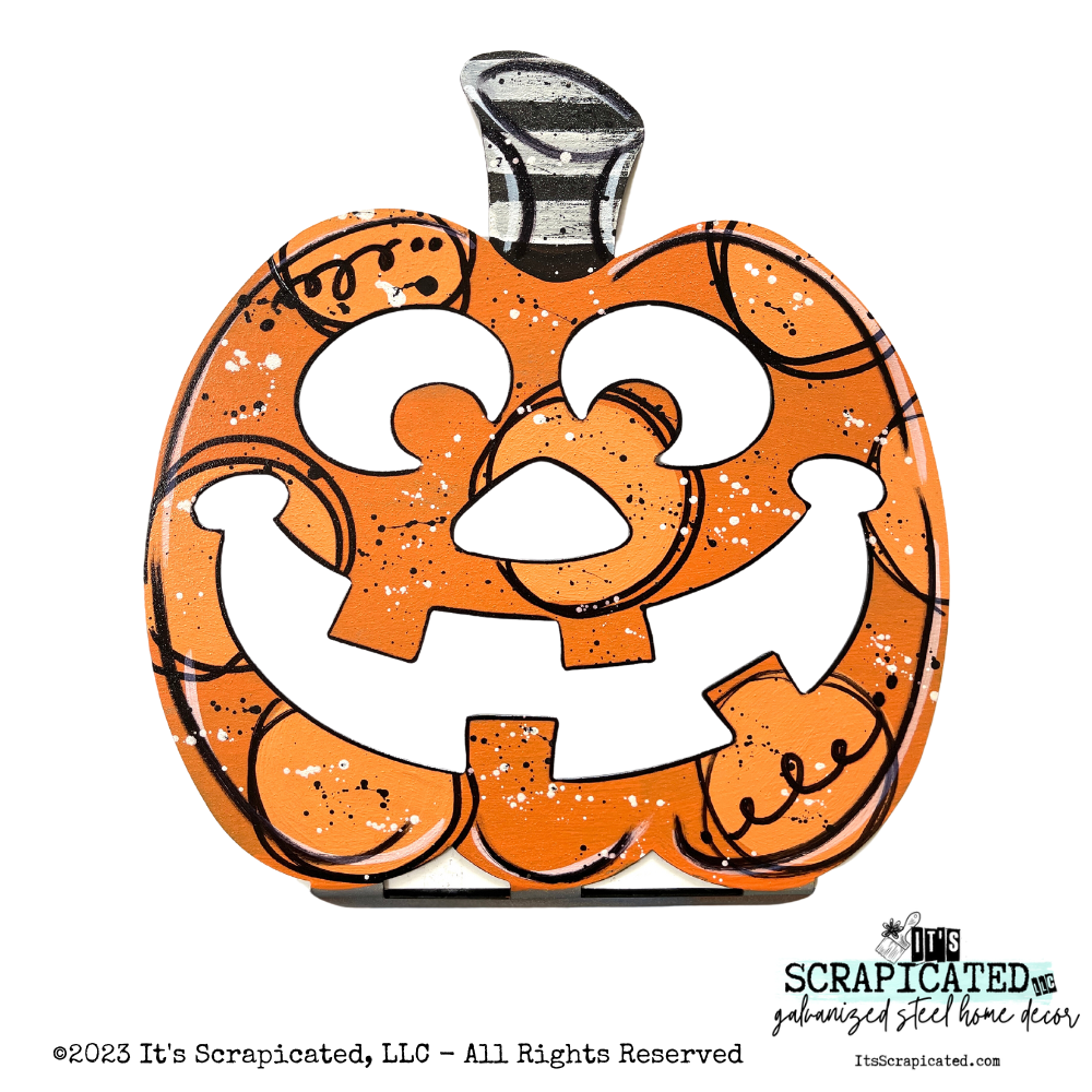 Free Standing Cutout Jack-O-Lantern - Silly Face – It's Scrapicated, LLC
